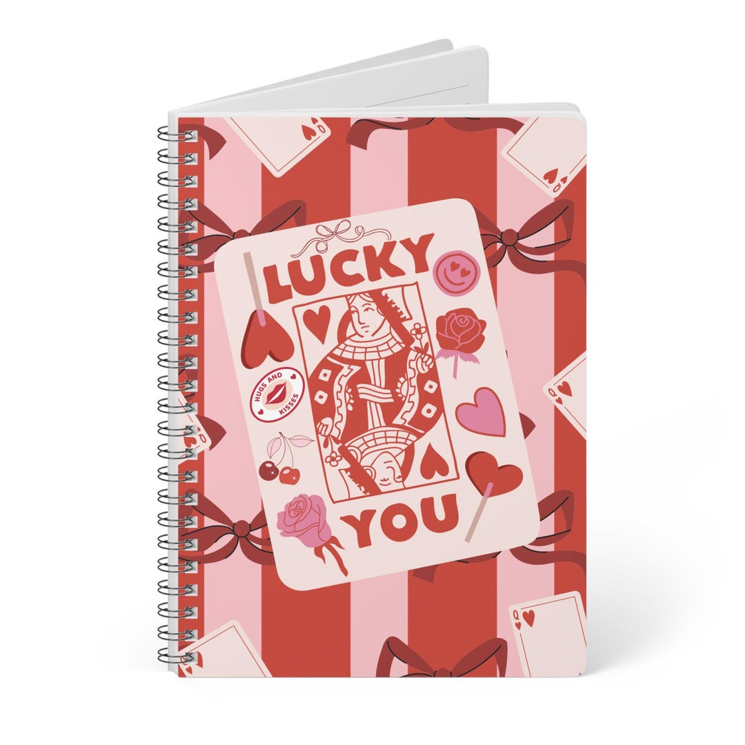 Funky Queen of Hearts Wirobound Softcover Notebook, A5 - Etsy