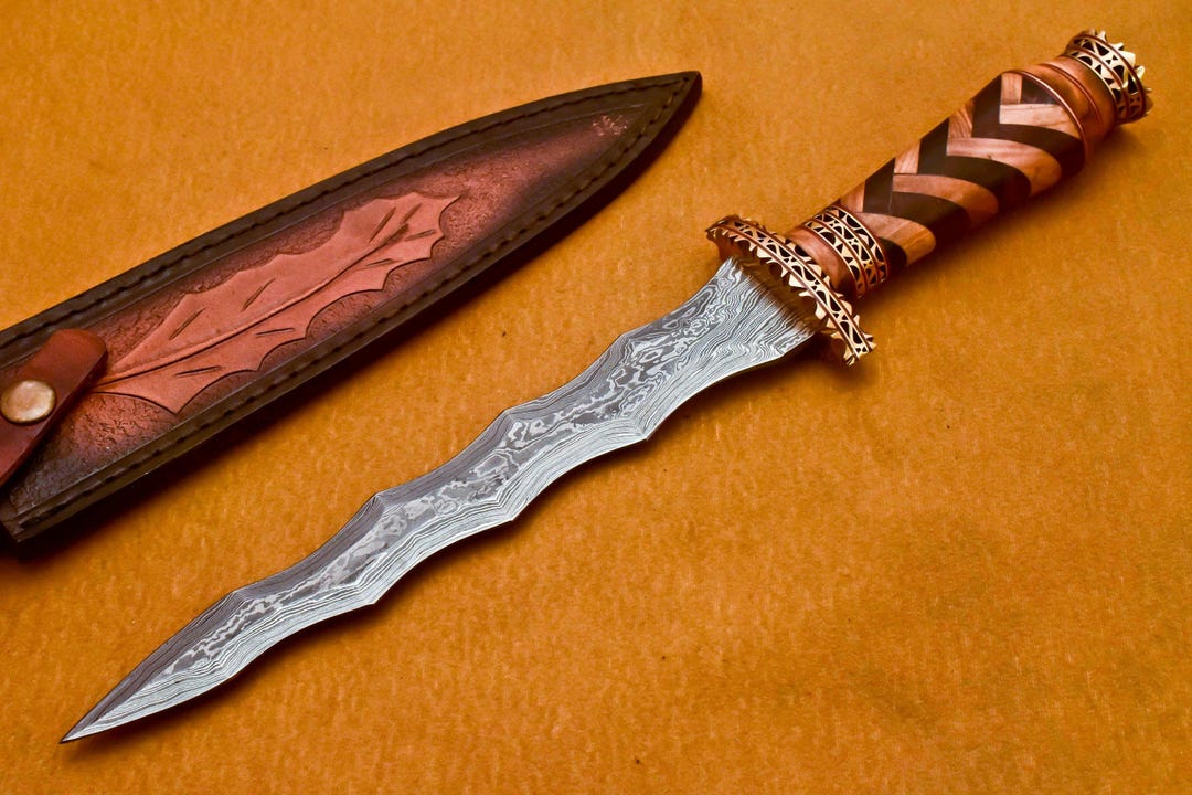 Wavy Blade Dagger | Kris Inspired Fantasy Collectible - Etsy