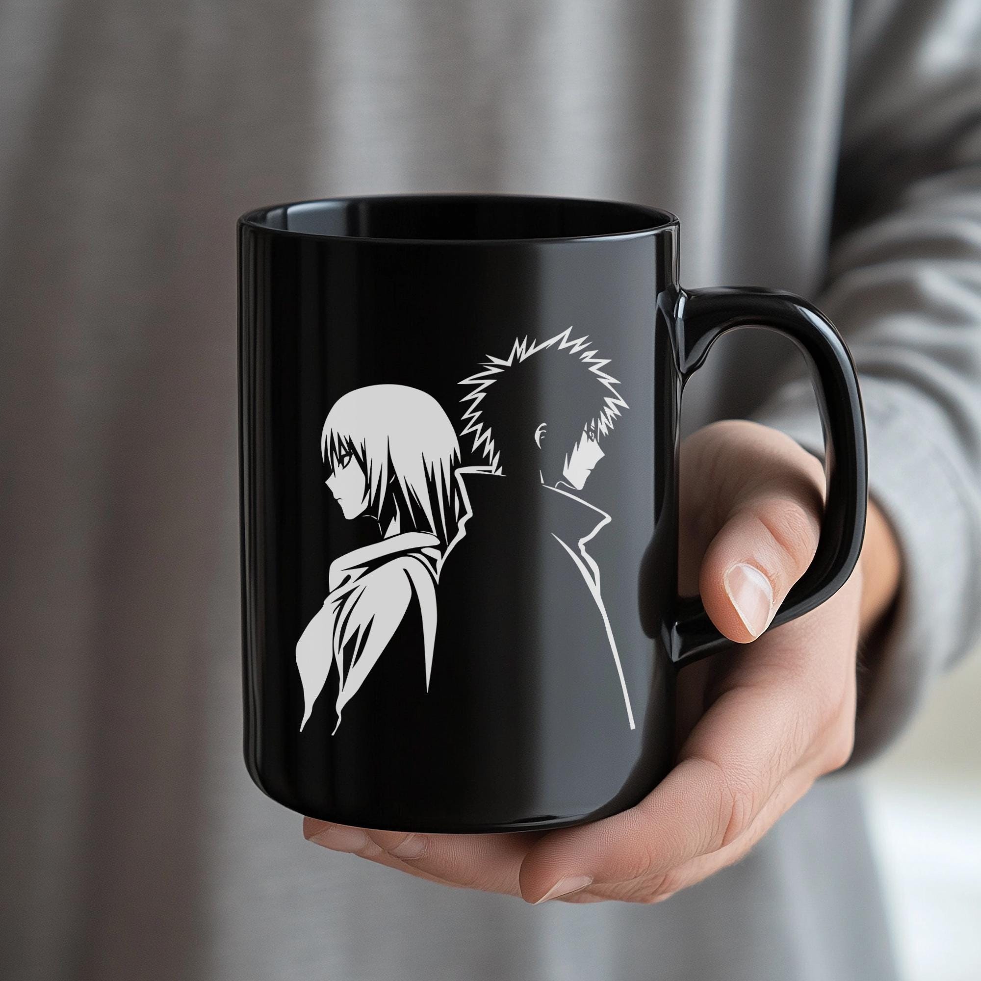 B&W Anime Design, SVG, Instant Download, Printable Art, Digital ...