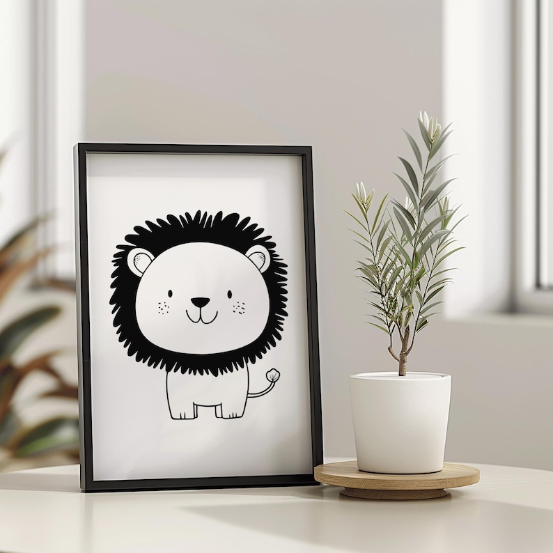 Cute Wild Animals Mini Bundle #3, SVG, Instant Download, Printable Art ...