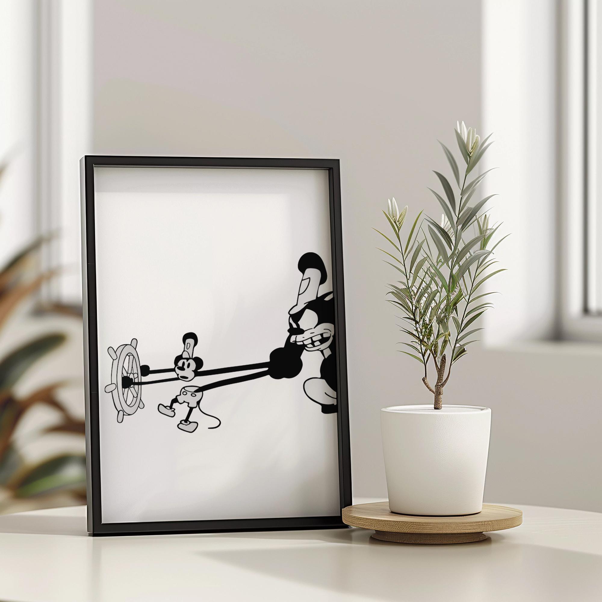 Mini Bundle Steamboat Willie SVG, Black and White, Instant Download ...