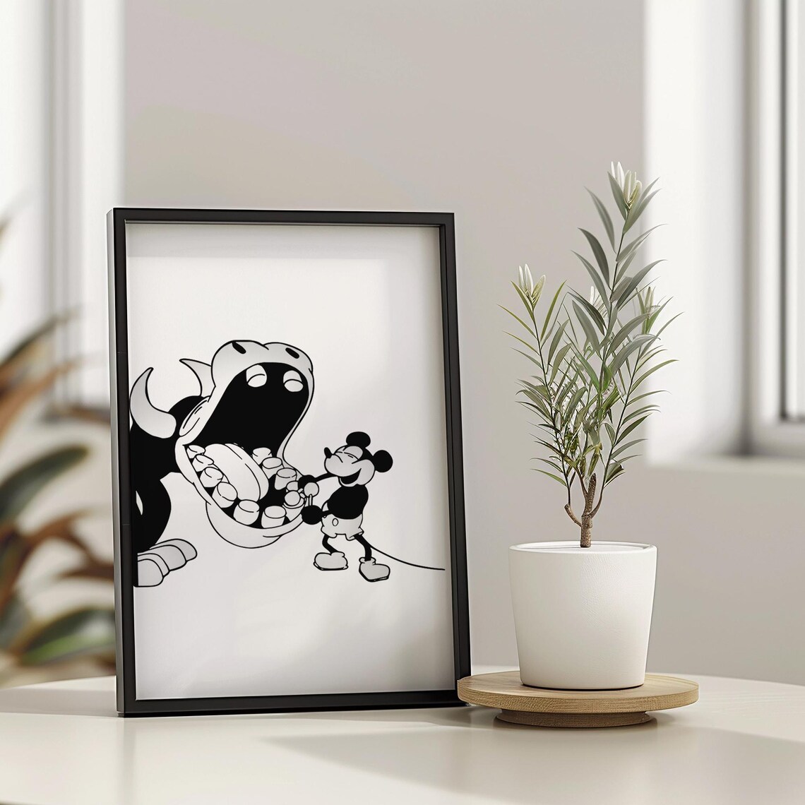 Steamboat Willie Black and White Design, SVG, Instant Download ...