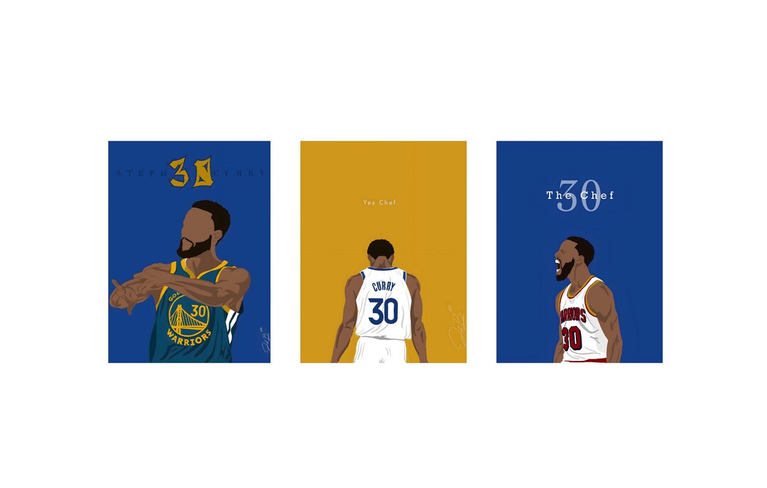 Steph Curry Posters (3 Pack) - Etsy
