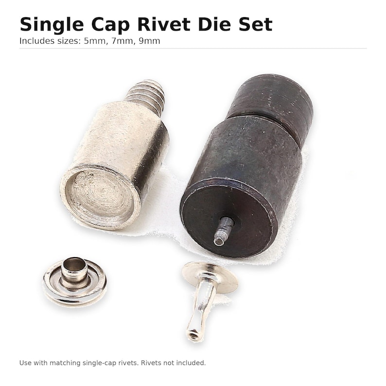 All-in-one Rivet Press Kit With 6 Dies & 2mm Puncher – Leathercraft ...