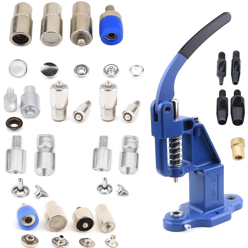 Hand Press Machine Set With Essential Dies for Snap Buttons, Grommets ...