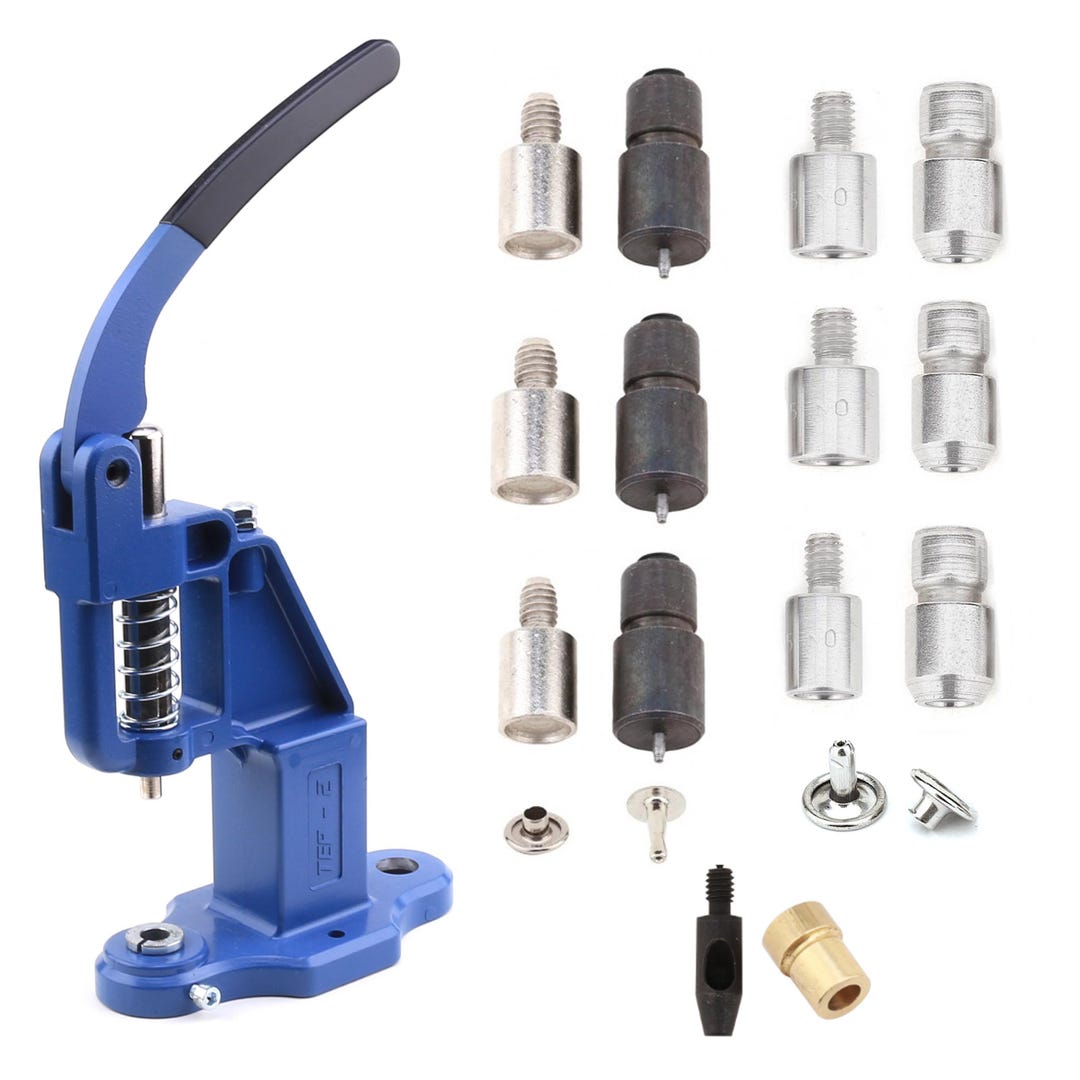 All-in-one Rivet Press Kit With 6 Dies & 2mm Puncher – Leathercraft ...