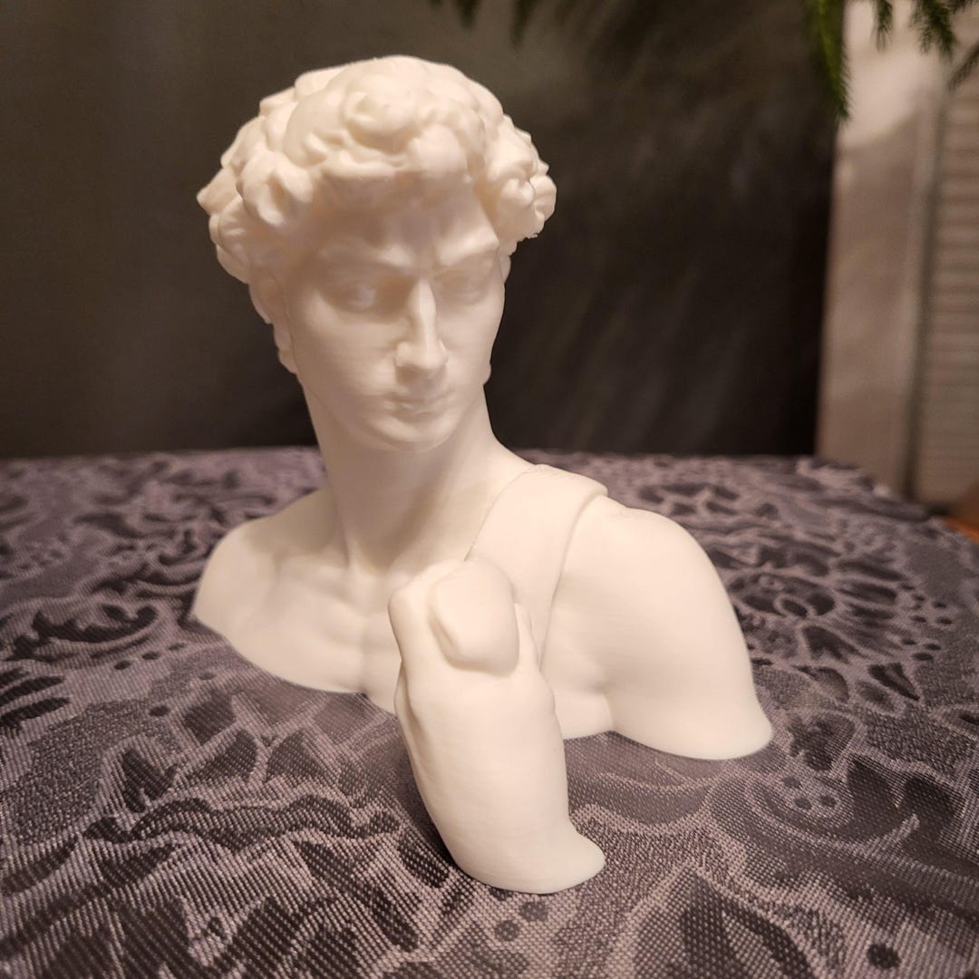 Statue of David Desktop Bust - Etsy