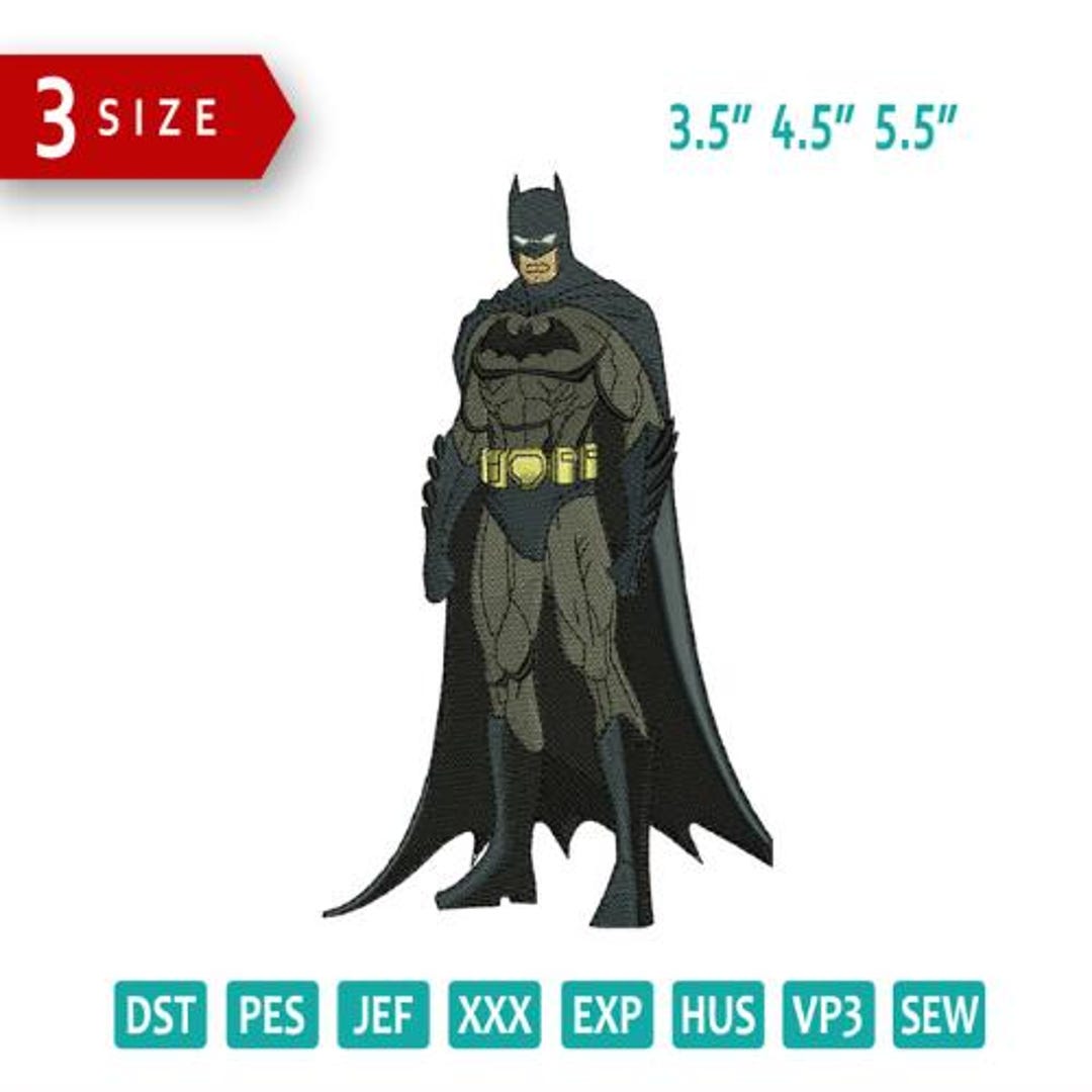 Batman Machine Embroidery Design Files - Etsy