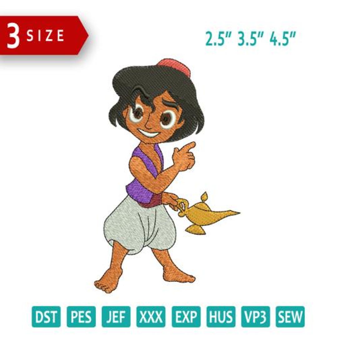 Chibi Aladdin Machine Embroidery Design Files - Etsy