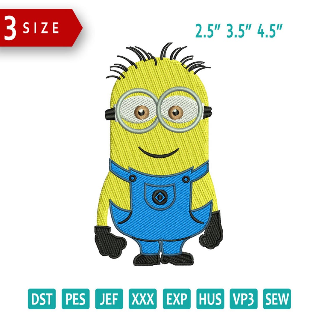 Minions Machine Embroidery Design Files - Etsy