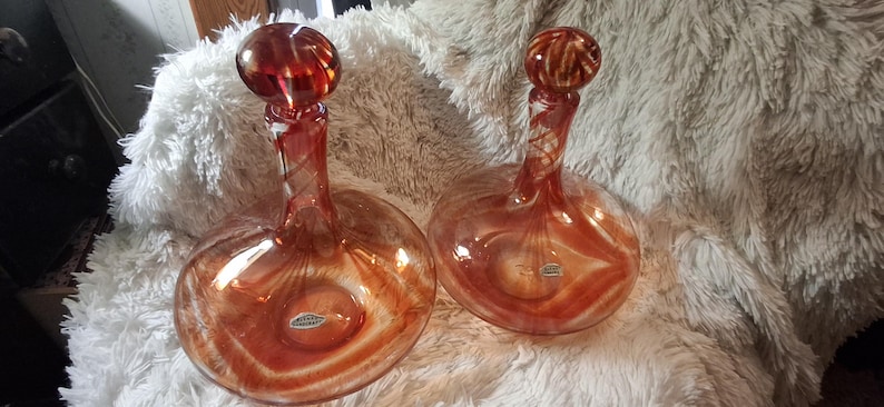 Blenko Handcrafted 7225x Chrisma Decanter 1972 - Etsy