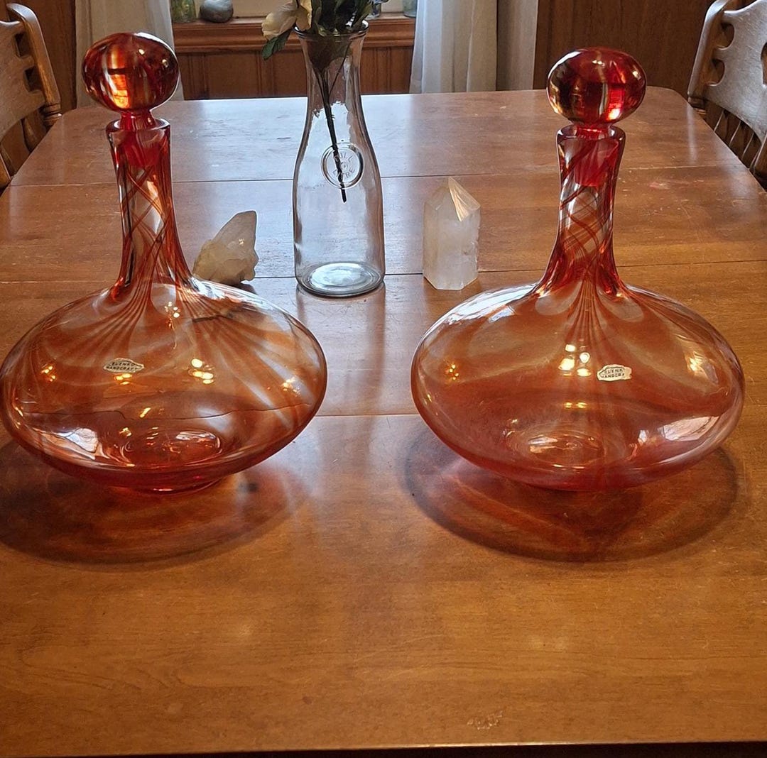 Blenko Handcrafted 7225x Chrisma Decanter 1972 - Etsy