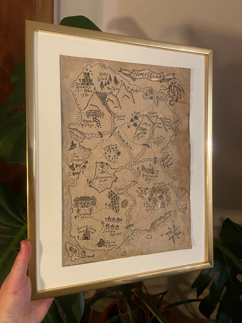 Custom/personalised Fantasy World Map Artwork - Etsy UK