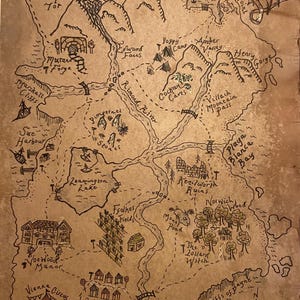 Custom/personalised Fantasy World Map Artwork - Etsy UK