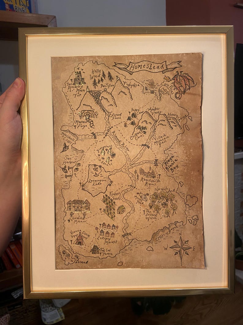 Custom/personalised Fantasy World Map Artwork - Etsy UK