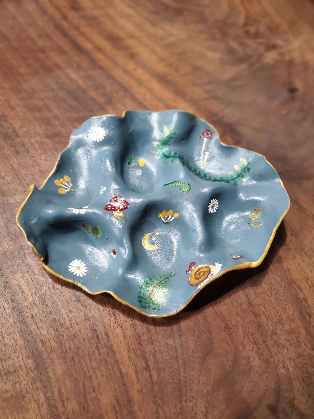 Cottagecore Clay Egg Tray - Etsy