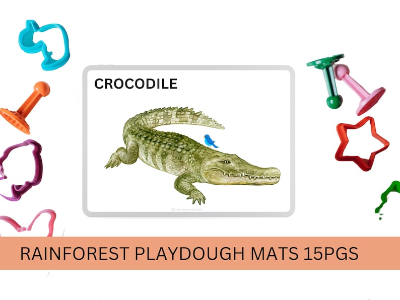 AFRICAN PLAYDOUGH Mats/ Toddler Activity/ Printable Playdough Mats ...