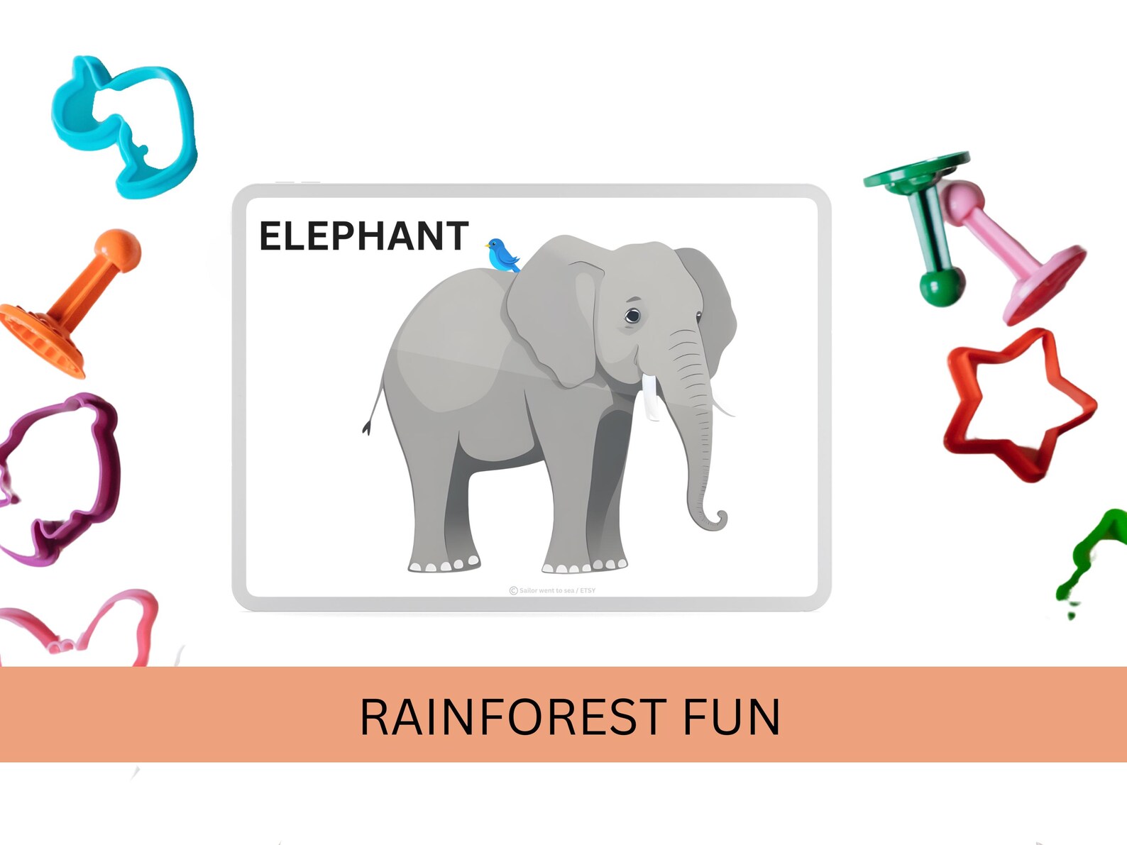 AFRICAN PLAYDOUGH Mats/ Toddler Activity/ Printable Playdough Mats ...