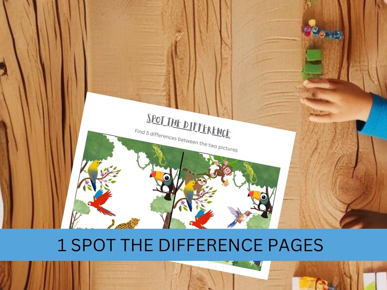 Rainforest Animals Activity Pack Toddlers/ Printable Colouring Pages ...