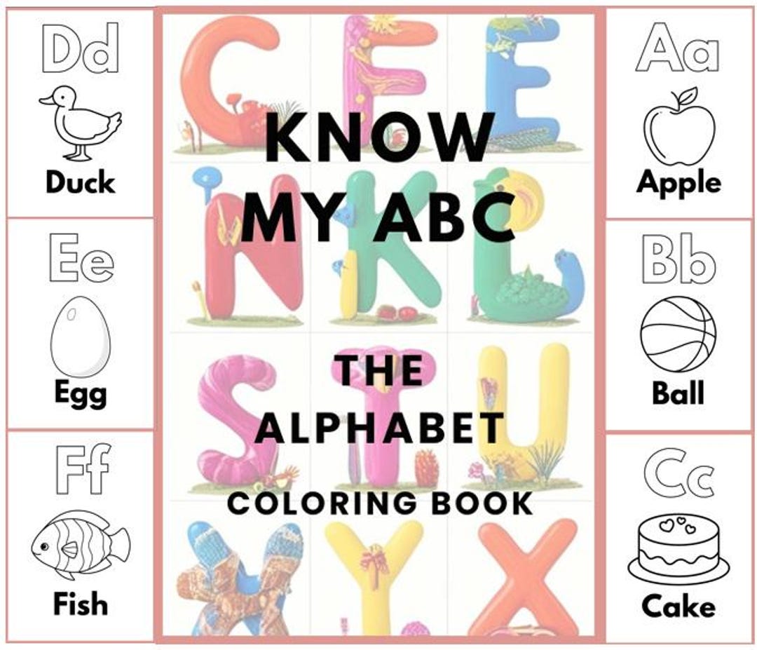 Conoce mi ABC - El libro para colorear del alfabeto - Etsy España