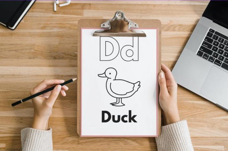 Know My ABC - the Alphabet Coloring Book - Etsy Australia