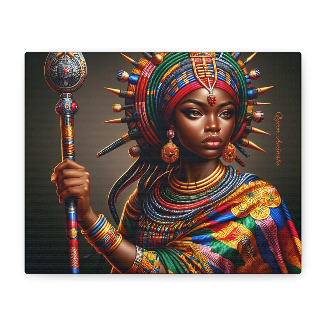 Canvas Art, Queen Aminatu Cultural Wall Decor, Unique Gift, African Art ...
