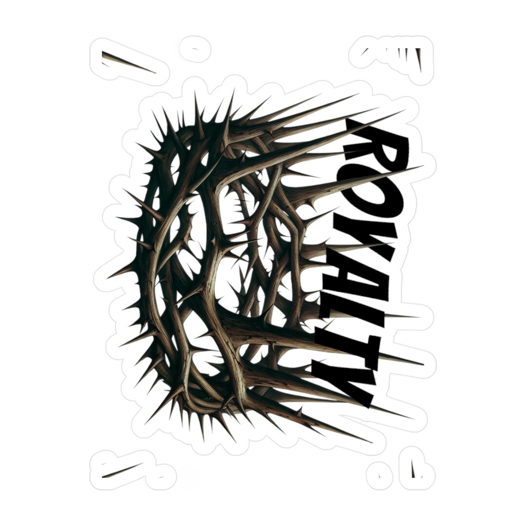 Royalty Thorn Crown Kiss-cut Vinyl Decal - Unique Christian Decor ...