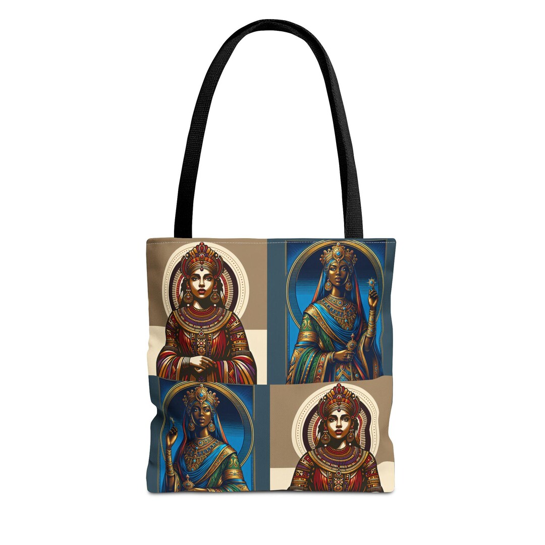 Queen Makeda Tote Bag: Ethnic Queen Sheba Art, Stylish Shopper - Etsy