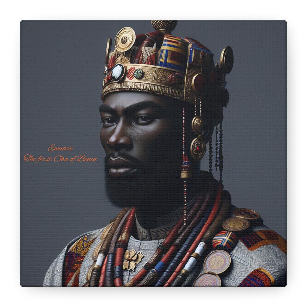 Canvas Print - the First Oba of Benin, Ewuare, Wall Art, Home Decor ...