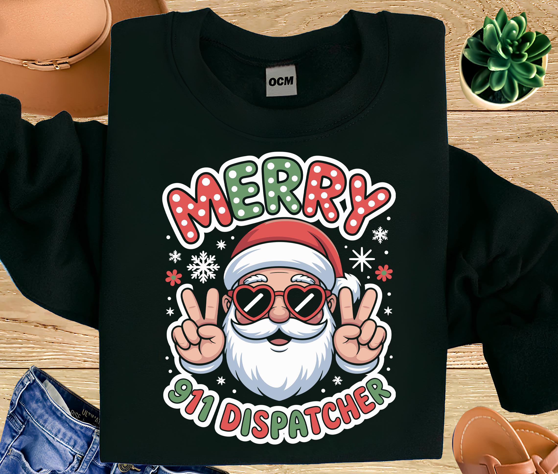 911 Dispatcher Christmas T-shirt Bundle, Holiday Dispatch Designs for T ...