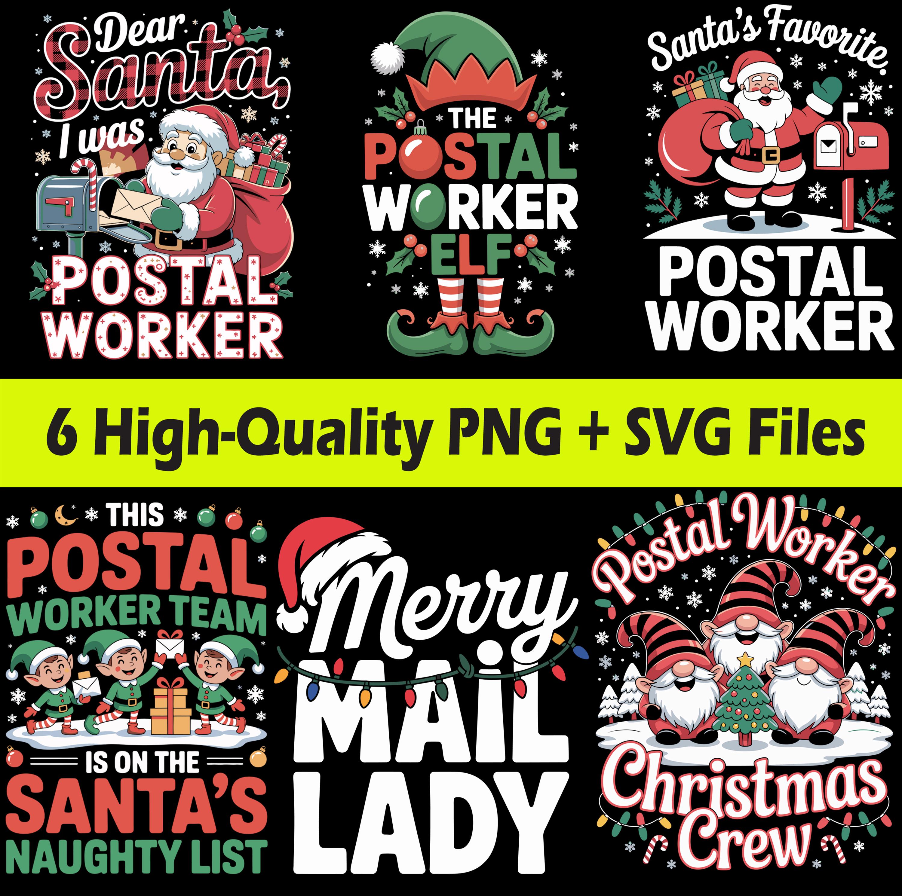 Funny Postal Worker Christmas SVG Bundle, Mail Carrier Shirt Designs ...