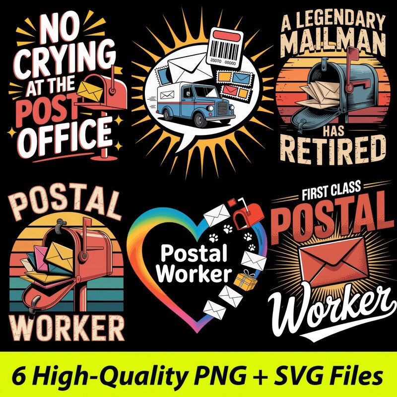 Postal Worker Svg - Etsy