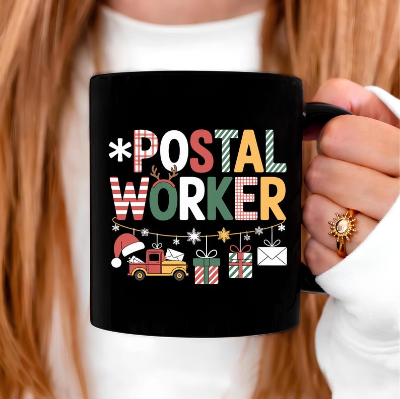 Postal Worker Christmas SVG PNG Bundle: Mail Lady, Santa Clipart ...