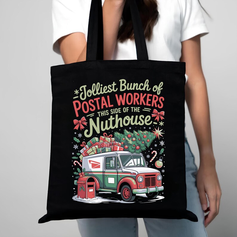 Postal Worker Christmas SVG PNG Bundle: Funny Elf Designs (digital ...