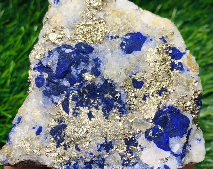 Unique Lapis Lazuli With Natural Quartz & Matrix - Etsy