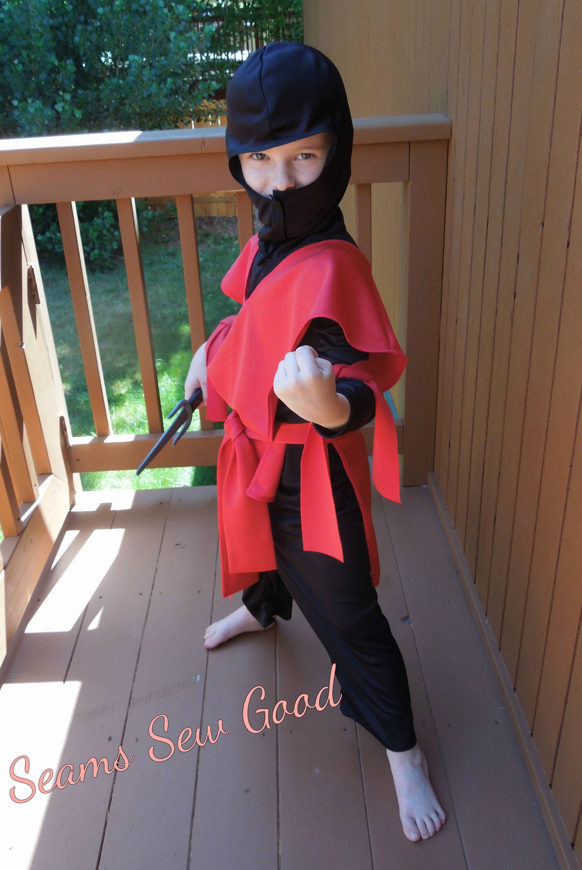 Homemade Ninja Halloween Costume