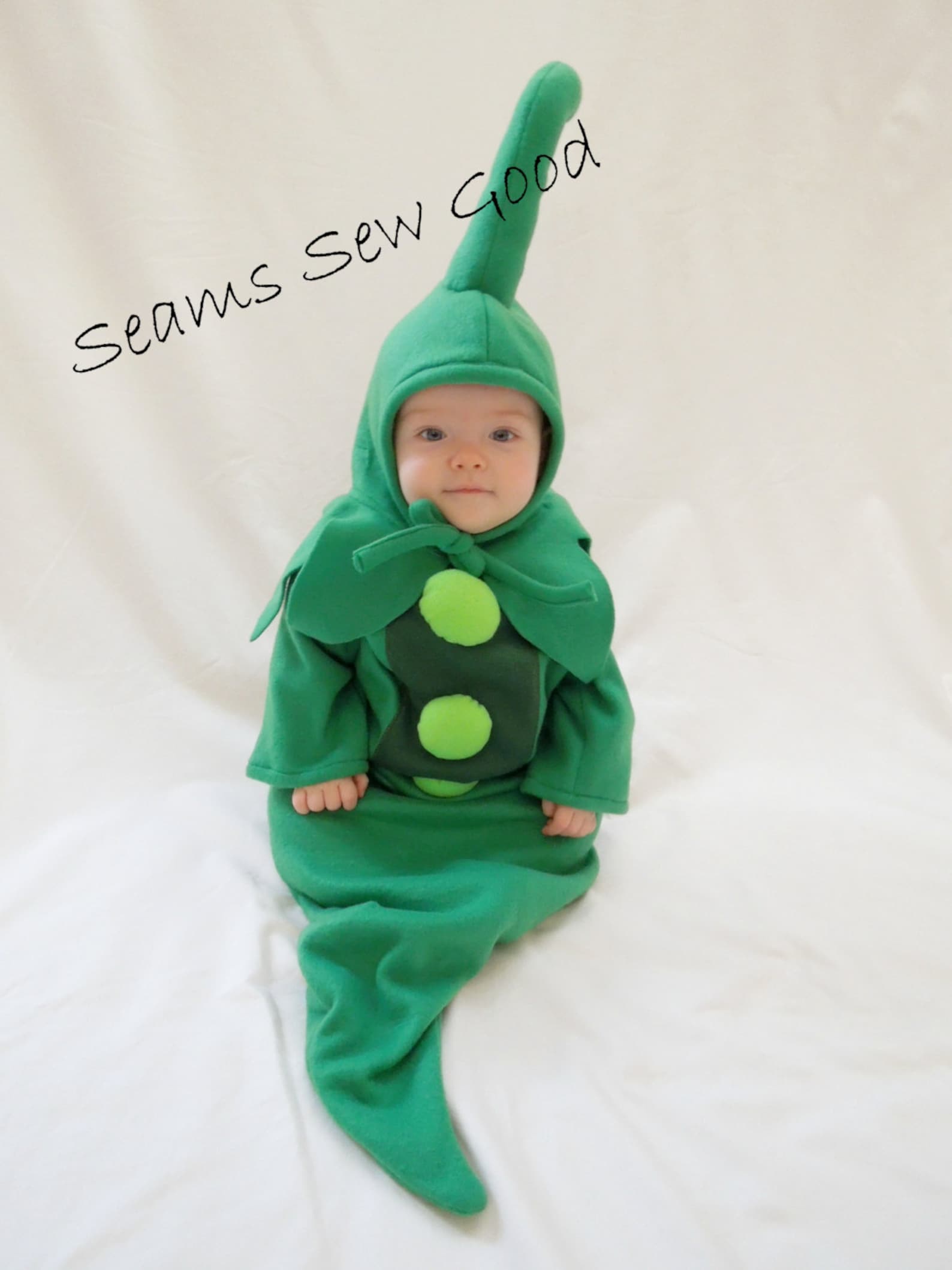 Peapod Costume-infant/baby-peapod Halloween Costume Fleece | Etsy
