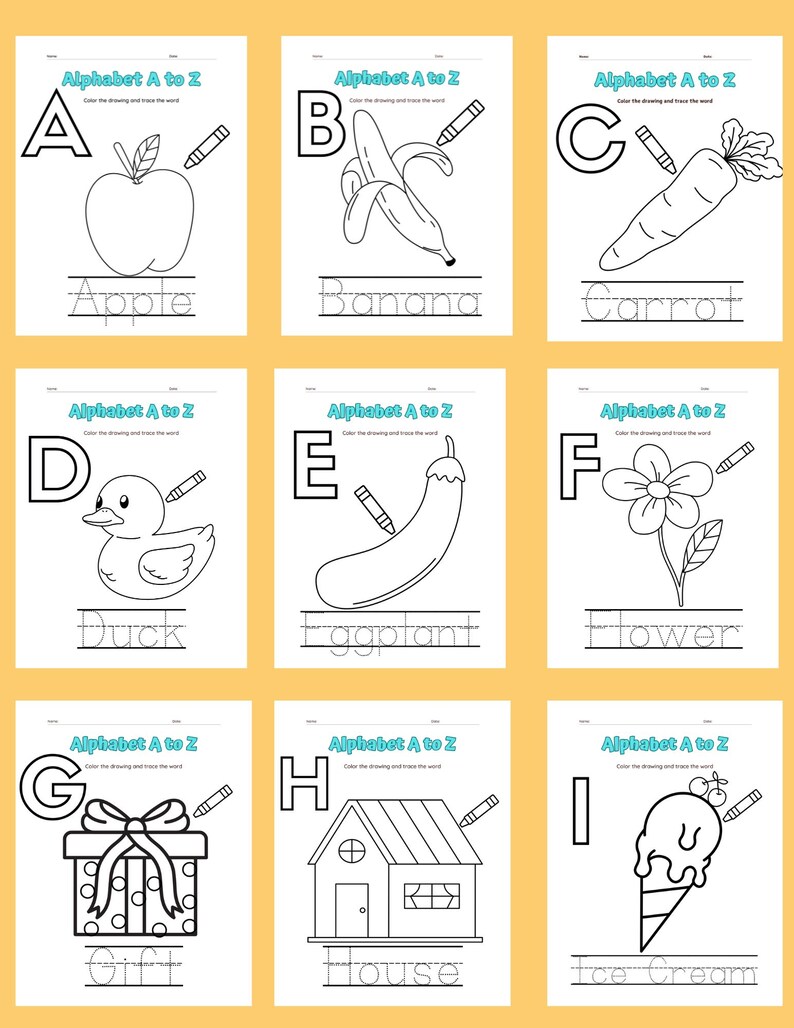 Alphabet Tracing Worksheets | Preschool ABC Handwriting Practice (PDF ...