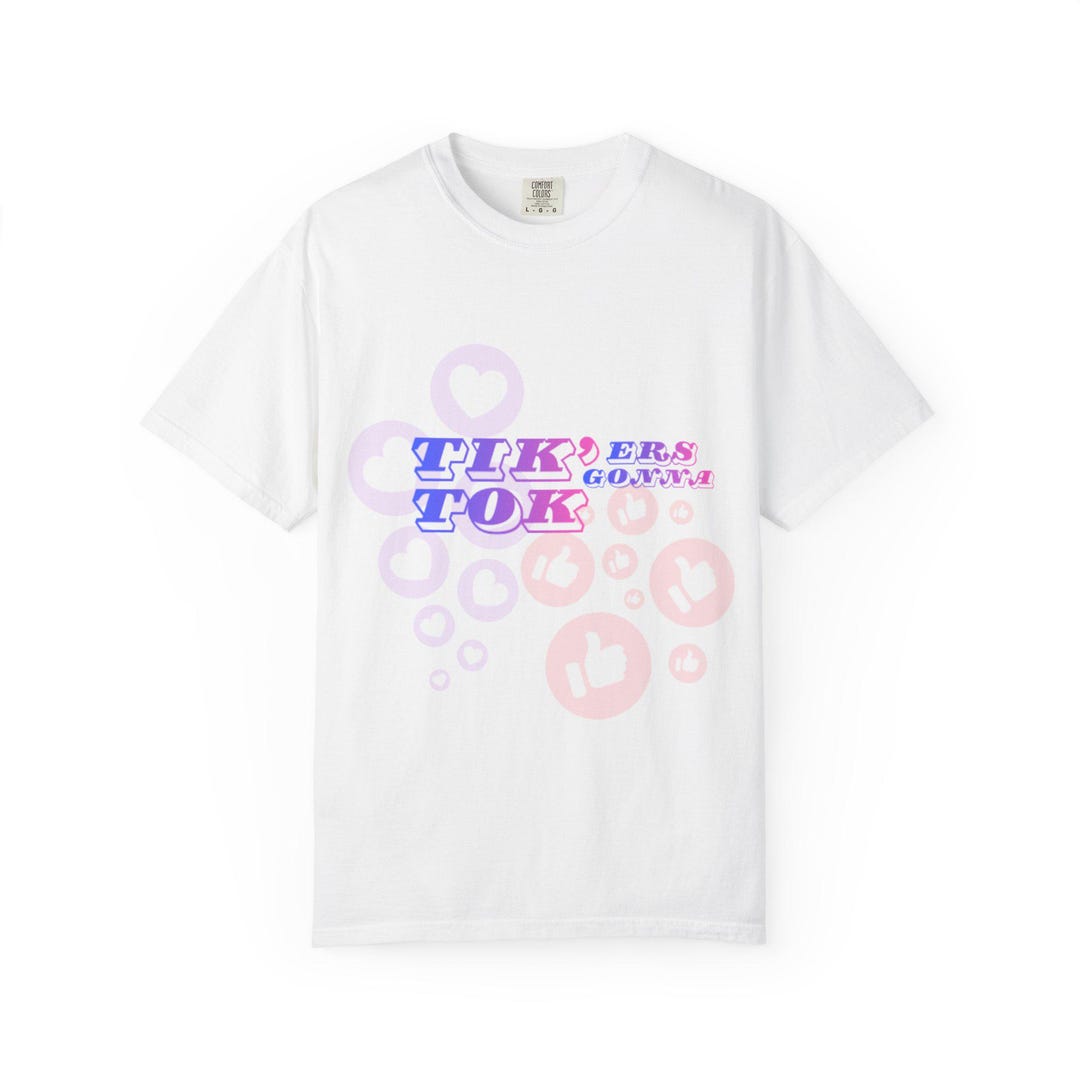 Tik Tok Likes Graphic Tee | Social Media Bubble Design - Etsy
