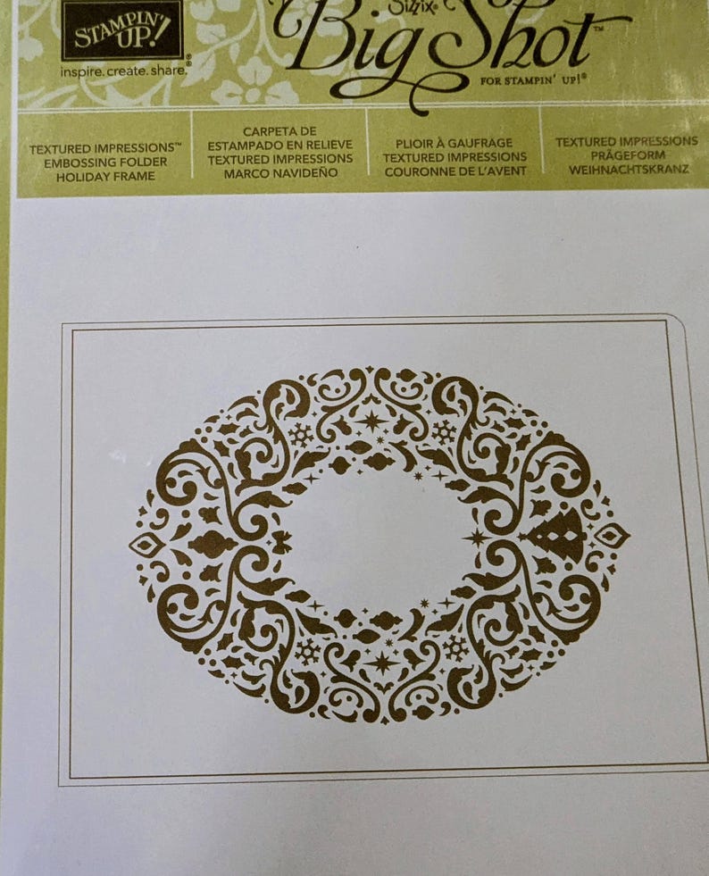 Stampin' Up! Embossing Folders (J) - Etsy