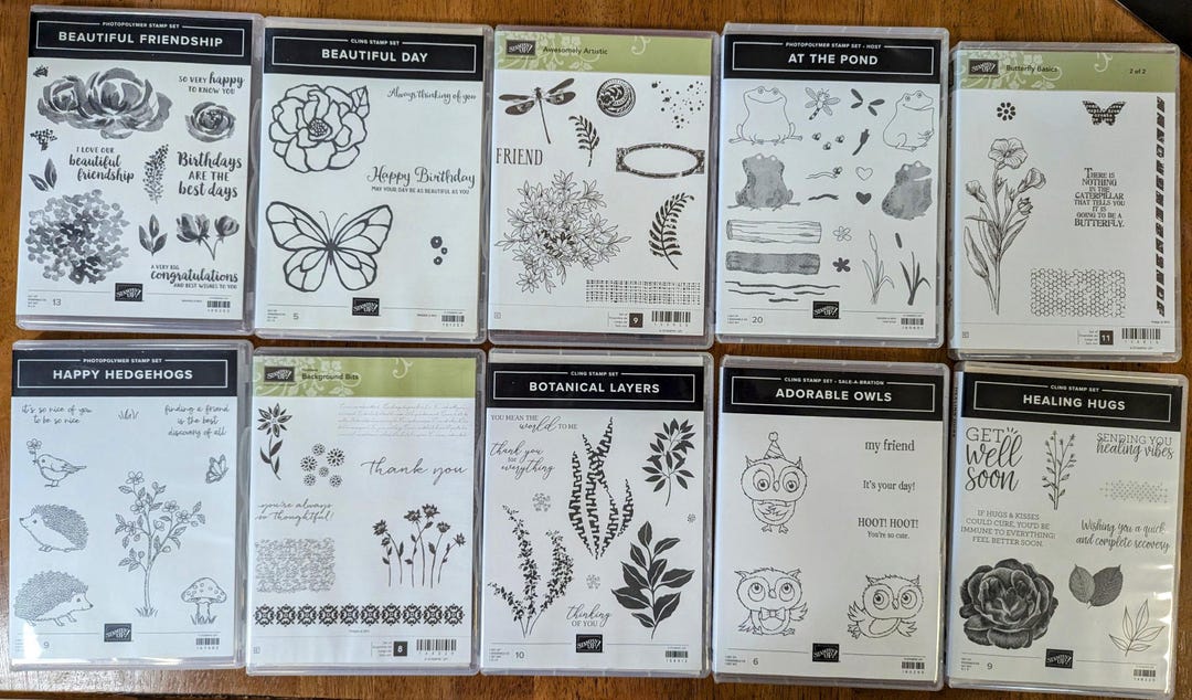 Stampin' Up! Stamp Sets (J) - Etsy