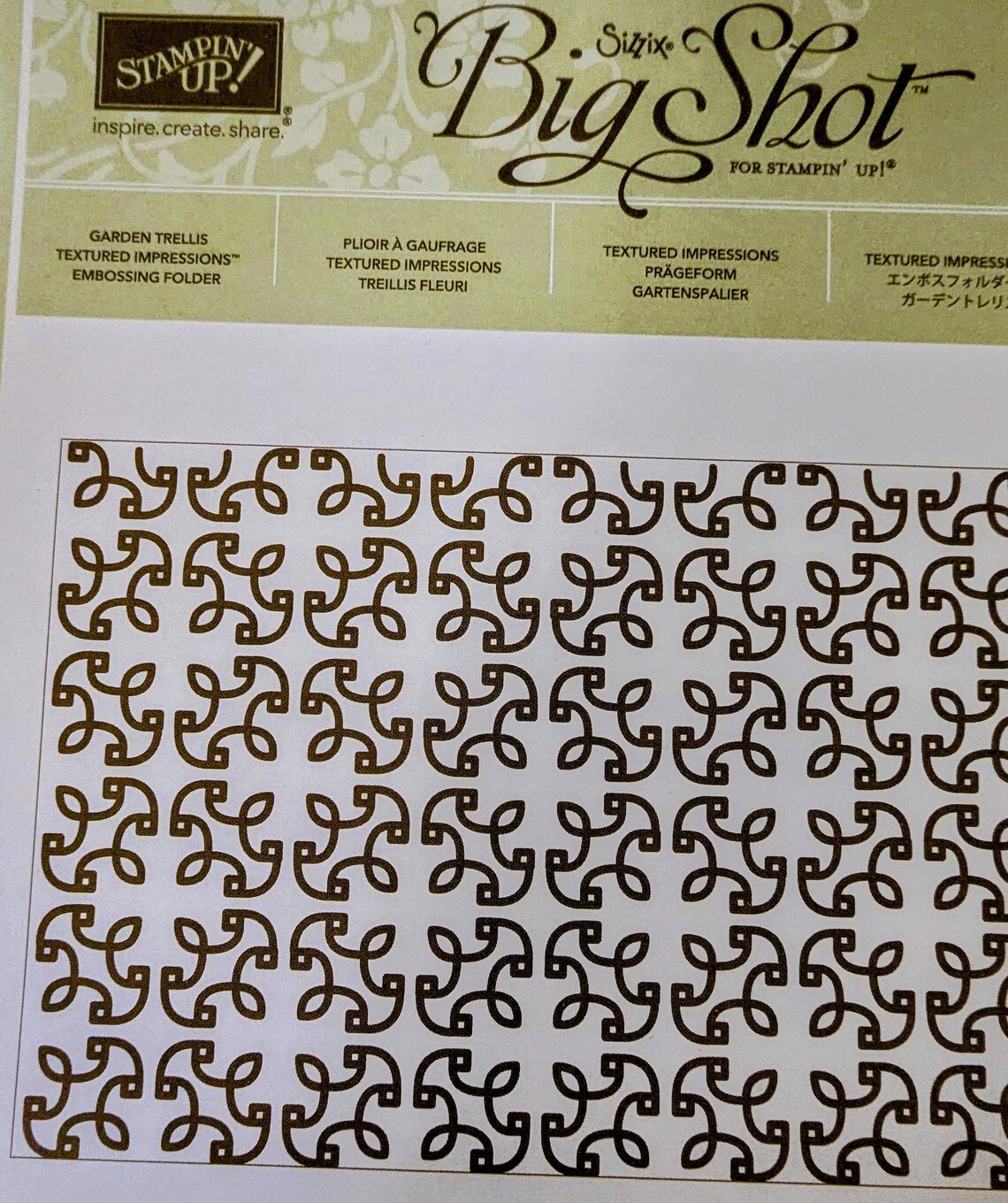 Stampin' Up! Textured Impressions Embossing Folders (J) - Etsy