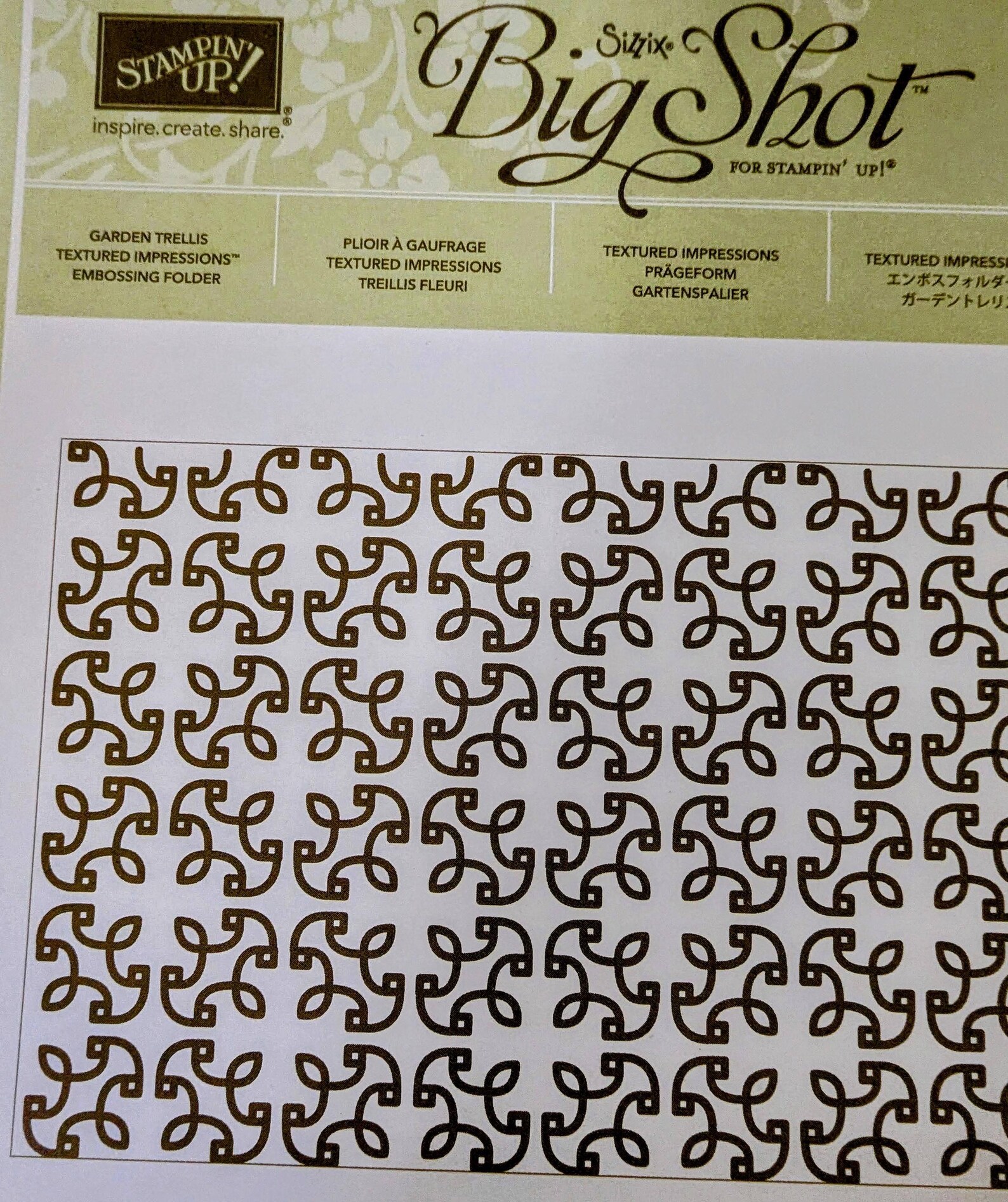 Stampin' Up! Textured Impressions Embossing Folders (J) - Etsy