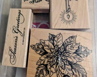 Stampin' Up! Red Rubber & Photopolymer Stamp Sets (J) - Etsy