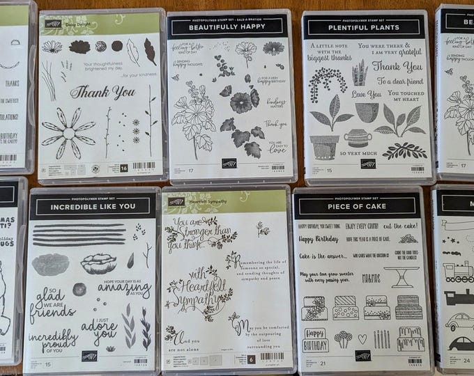Stampin' Up! Photopolymer Stamp Sets (J) - Etsy
