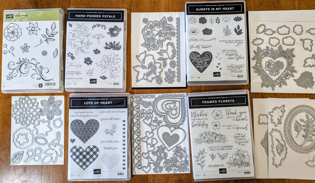 Stampin' Up! Stamp Sets & Matching Dies (J) - Etsy