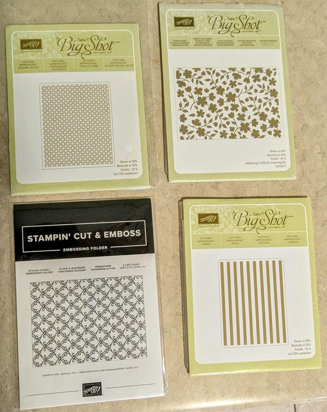 Stampin' Up! Embossing Folders (J) - Etsy