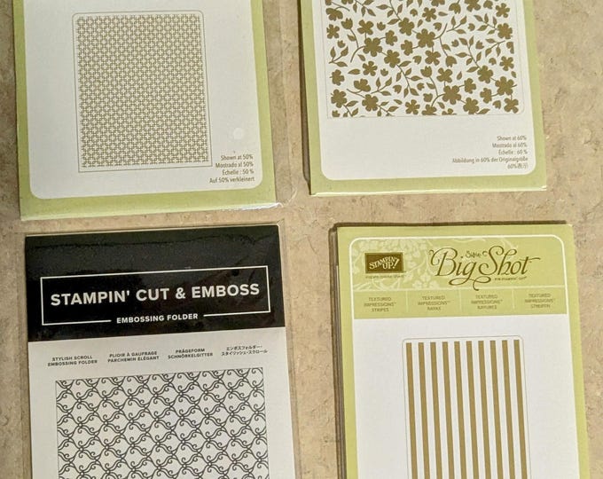 Stampin' Up! Embossing Folders (J) - Etsy