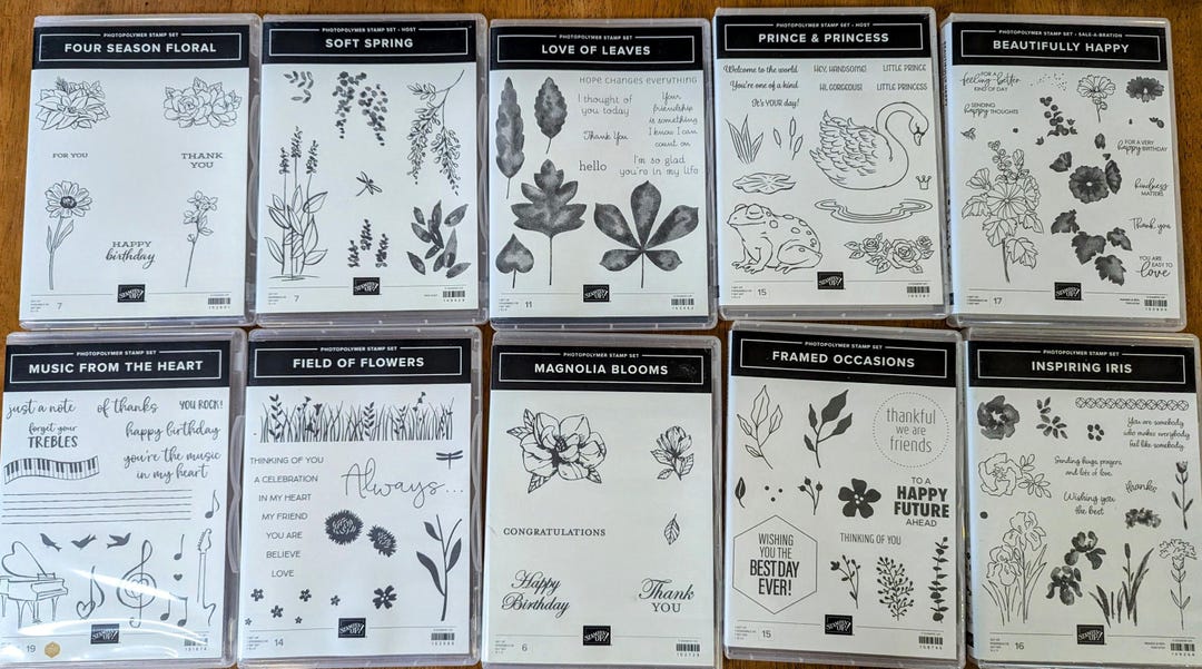 Stampin' Up! Stamp Sets (j) - Etsy