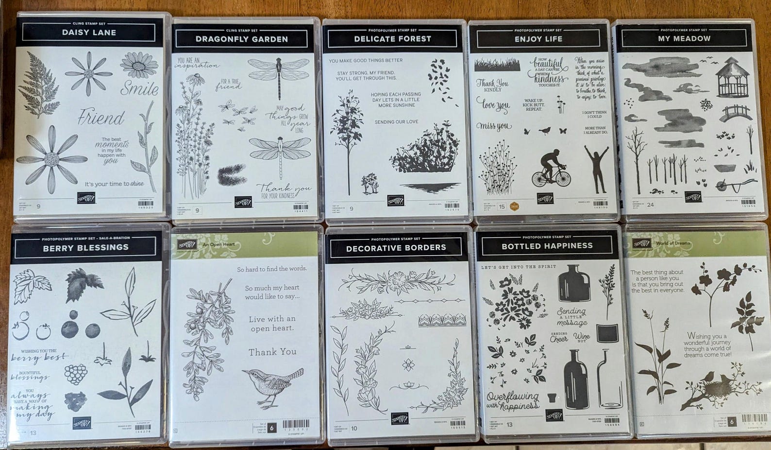 Stampin' Up! Photopolymer & Red Rubber Stamp Sets/matching Punches - Etsy